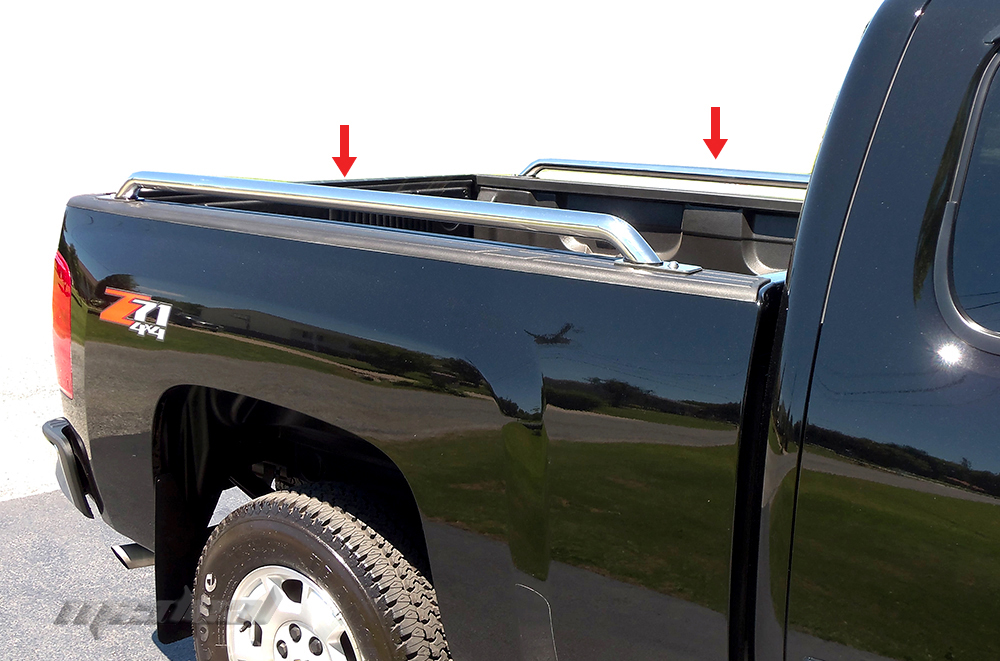 New 2pcs Stainless Truck Bed Rails For 08-13 Silverado/Sierra 78inch ...